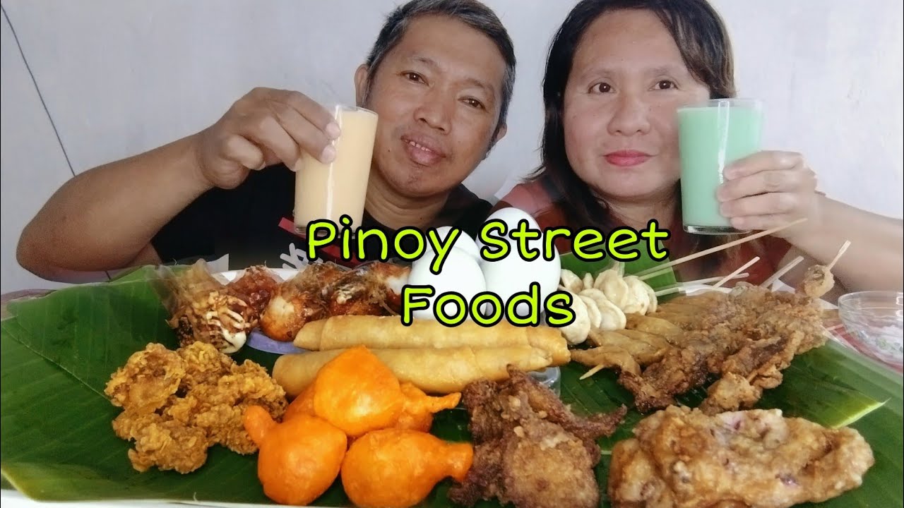 PINOY STREET FOODS IN THE HOUSE / MUKBANG PHILIPPINES / Tere food is ...