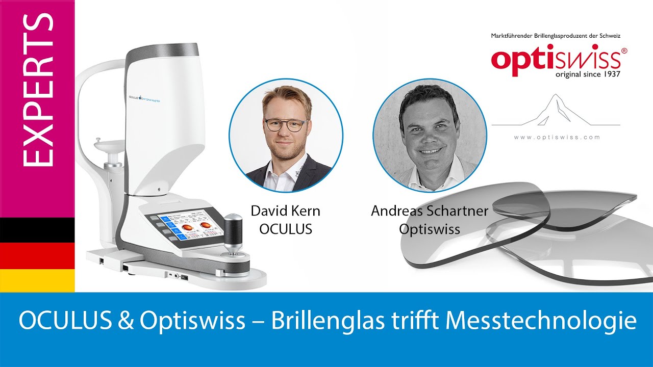 OCULUS & Optiswiss –Brillenglas trifft Messtechnologie - YouTube