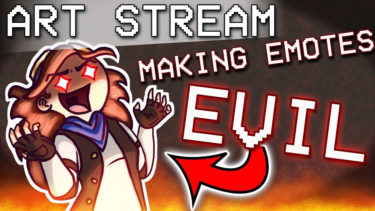 Sketching Emotes: Evil SciFi Emote || Art Stream - YouTube