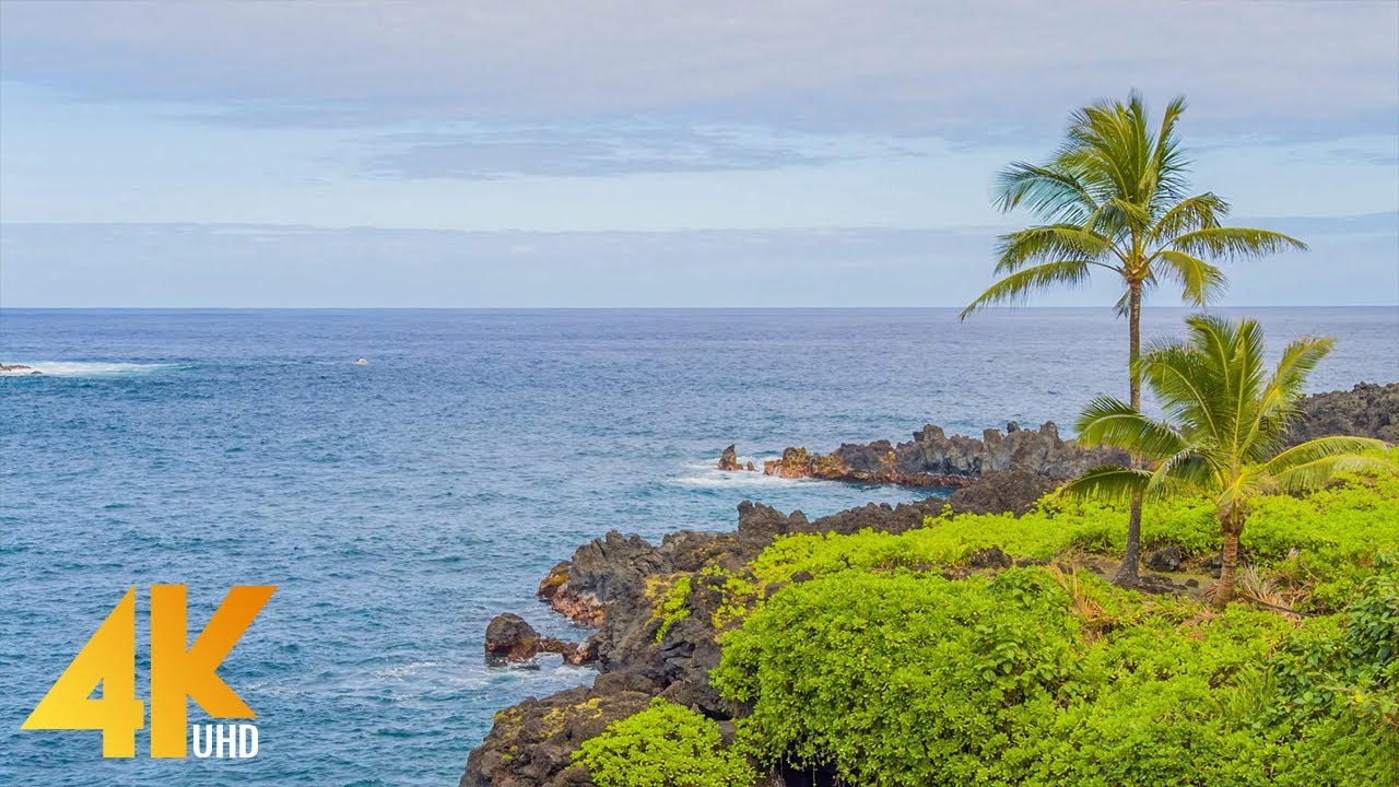 10 HOURS 4K Ocean Waves Video & Sounds for Stress Relief - USA ...