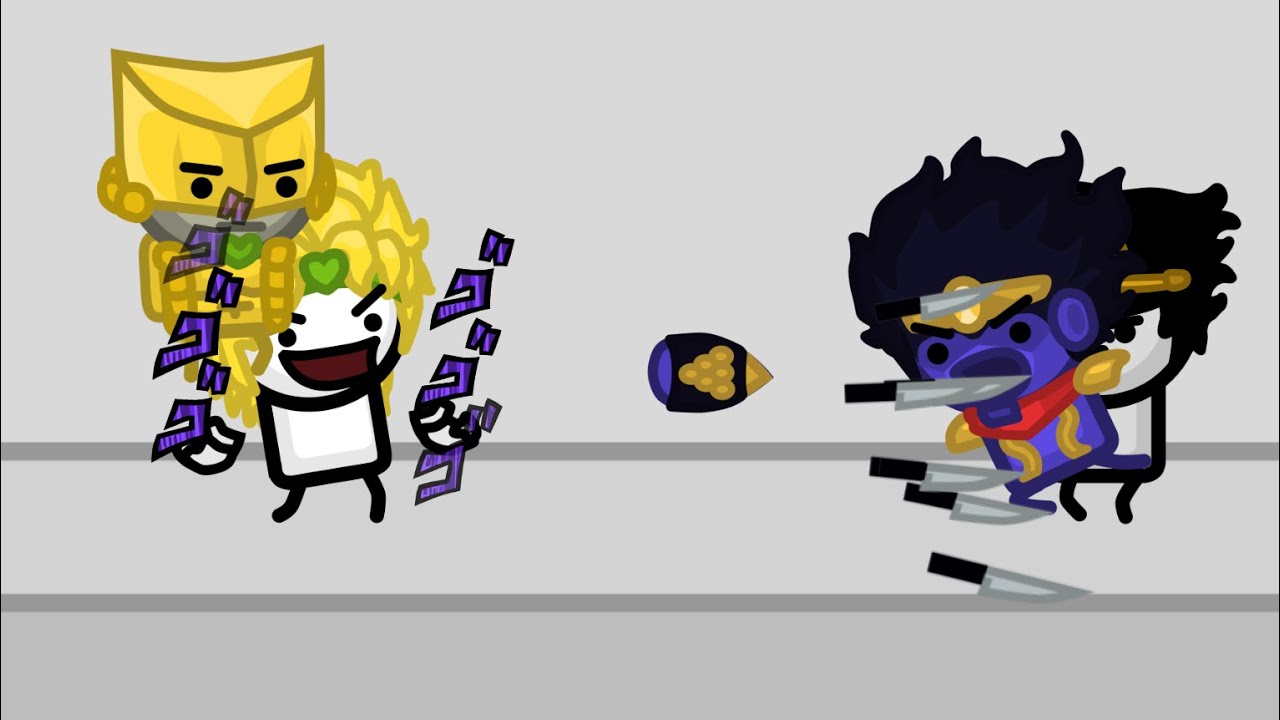 If i die 3 times, the video ends (DIO vs Jotaro) Scratch game - YouTube