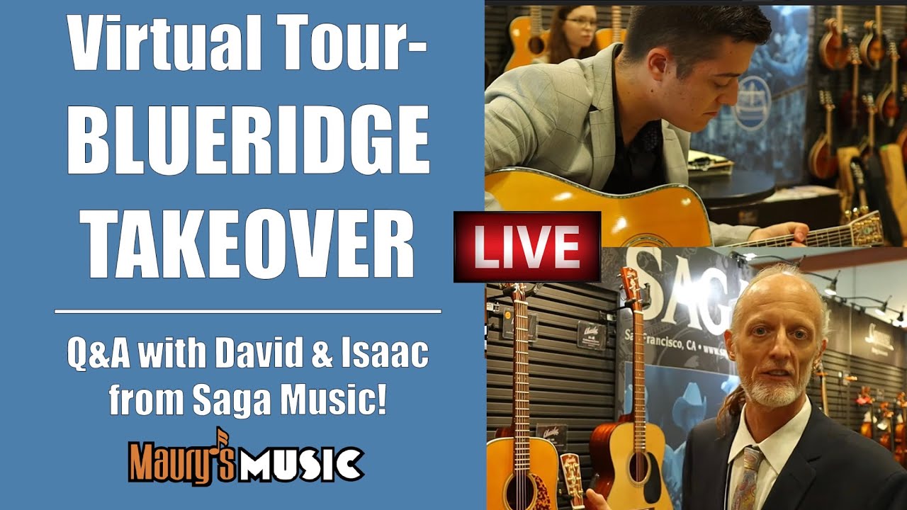 Virtual Tour - BLUERIDGE Q&A with David & Isaac from Saga Music! - YouTube