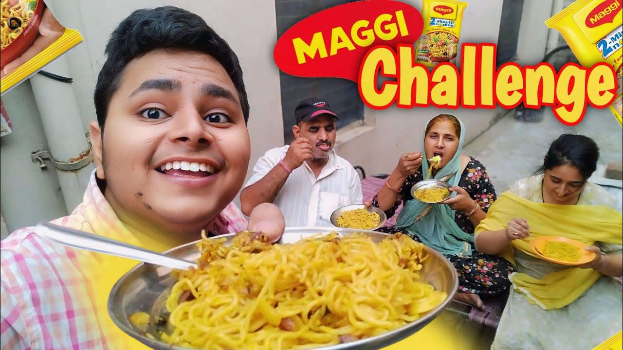 My Family Maggi challenge Karenge 🤤 - YouTube