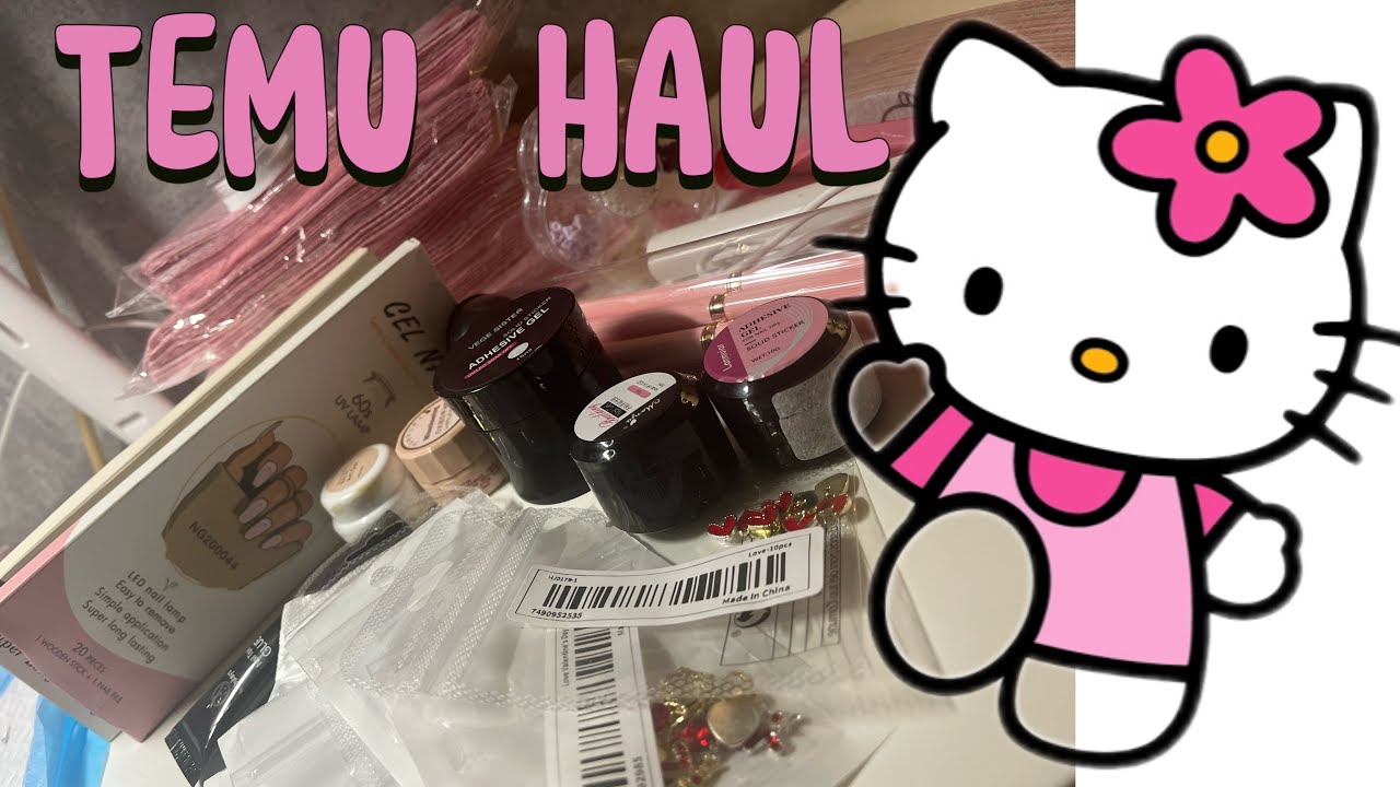 🎀TEMU HAUL🎀 PINK CUTE NAIL STUFF! #temu #temuhaul - YouTube