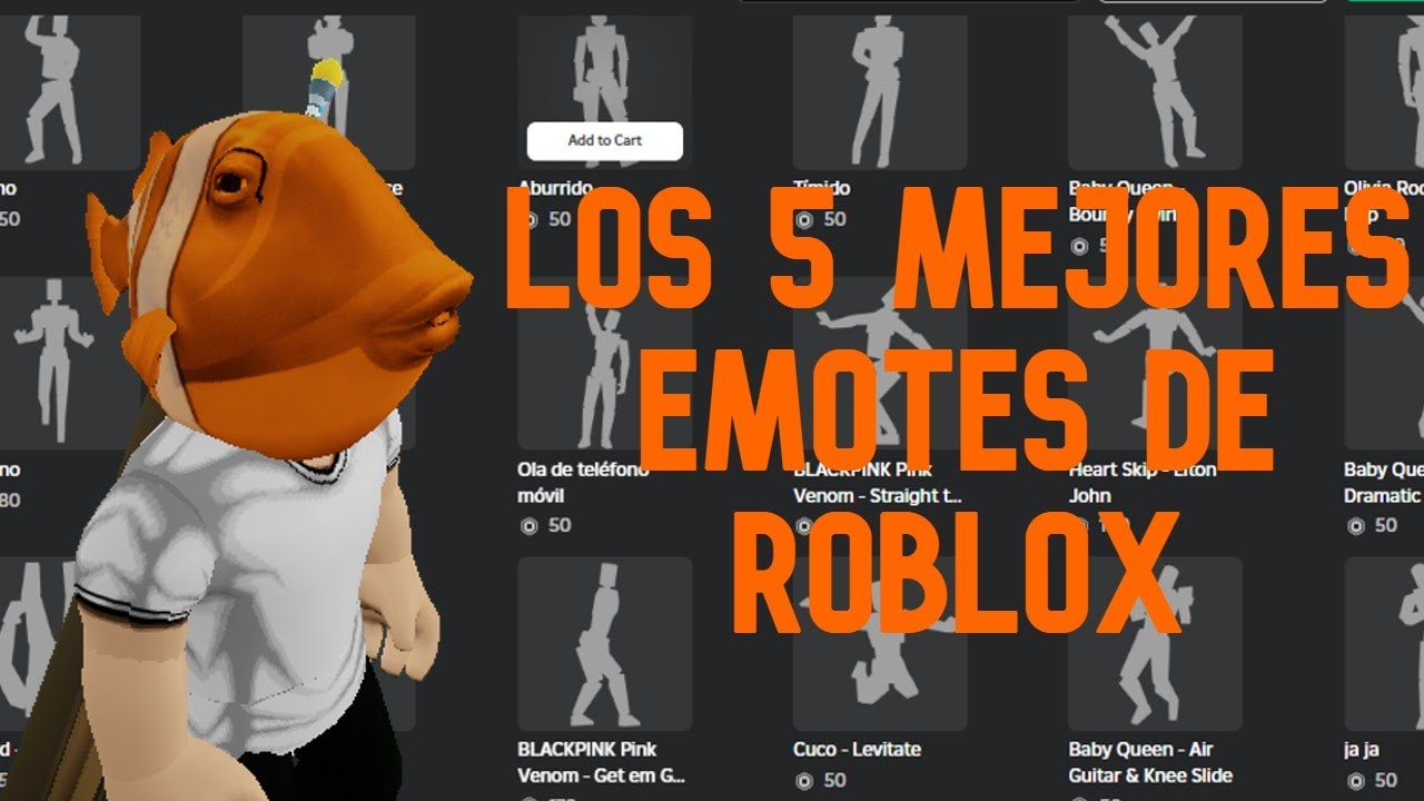 👉LOS 5 MEJORES EMOTES DE ROBLOX!!🤑🤩 - YouTube