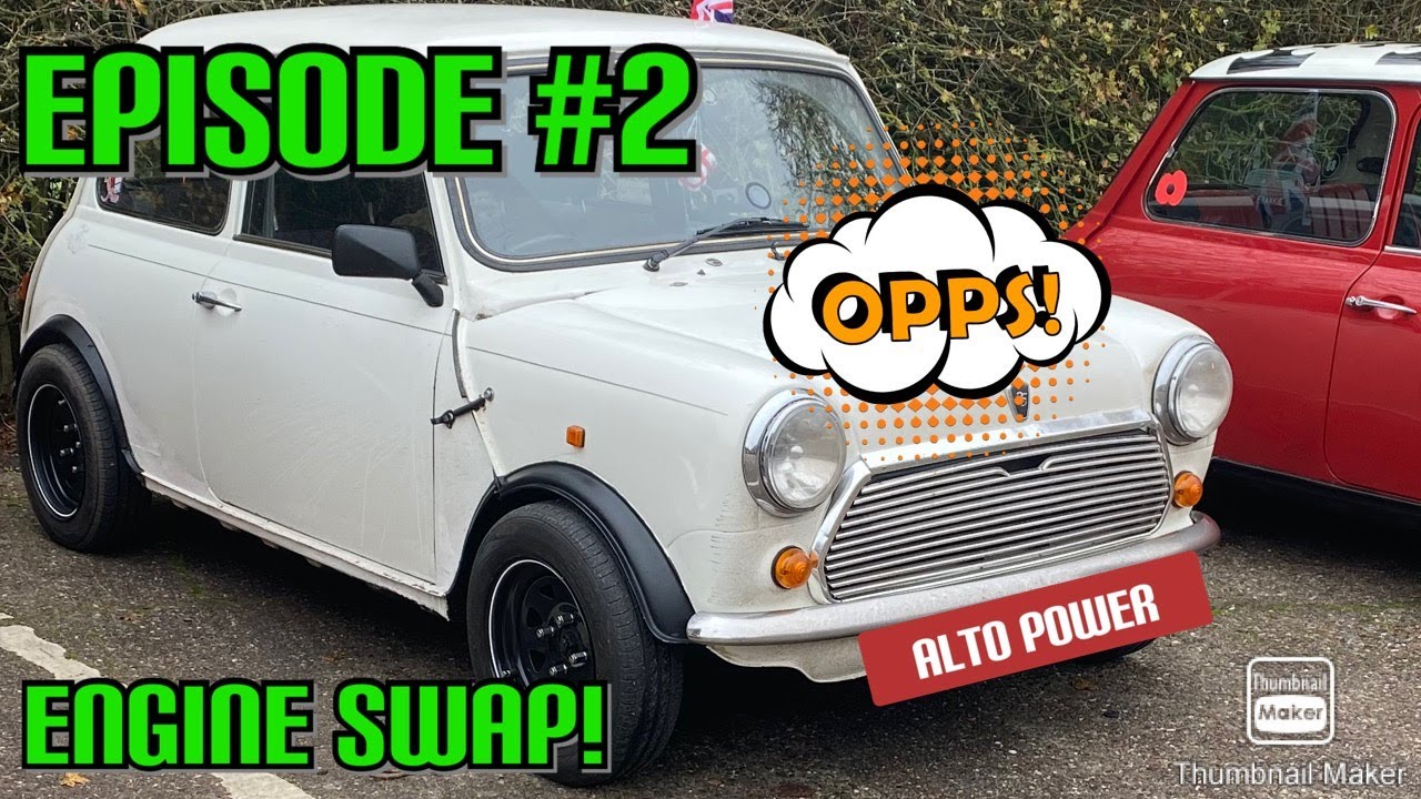 Classic mini engine swap!! - YouTube
