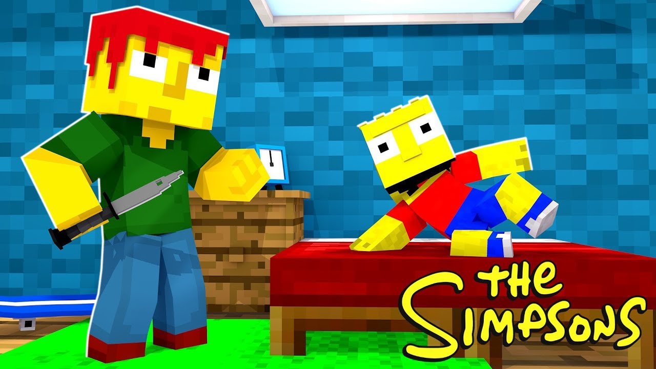 SIMPSONOVI v Minecraftu - LEVÁK BOB chce ZABÍT BÁRTA SIMPSONA!🔪 - YouTube