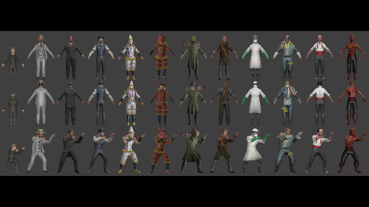 Bioshock Infinite Character Models