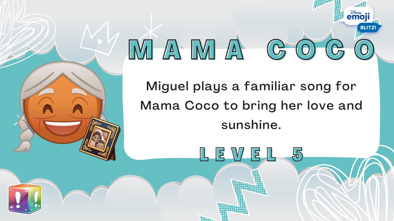 Disney Emoji Blitz - Mama Coco (Level 5) - Coco - Rainbow Emoji - YouTube