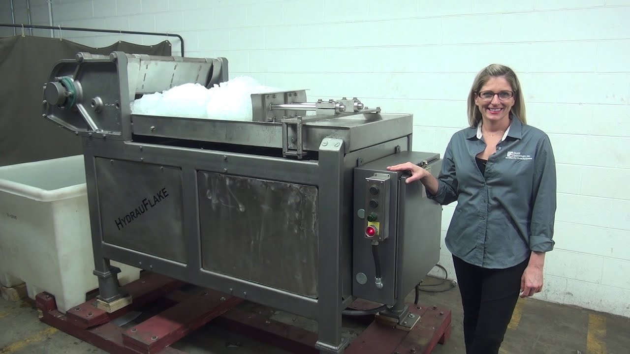 Gemac Hydraflaker Stainless Steel Frozen Block Breaker Demonstration ...