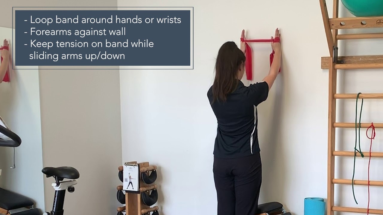 ULS024 Wall Slide With Resistance Band (formerly UL19) - YouTube