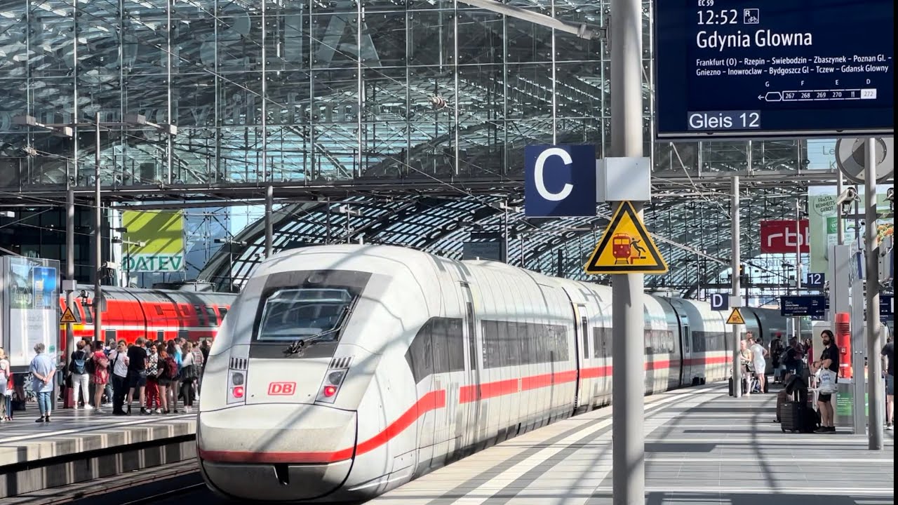 Siemens (西門子) VVVF: ICE4 (BR412) High-speed EMU leaved Berlin Hbf --德鐵 ...