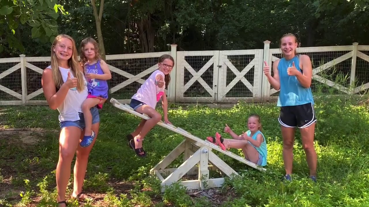 HOW TO MAKE A SEESAW!! | MUST HAVE TOYS FOR GOATS - YouTube