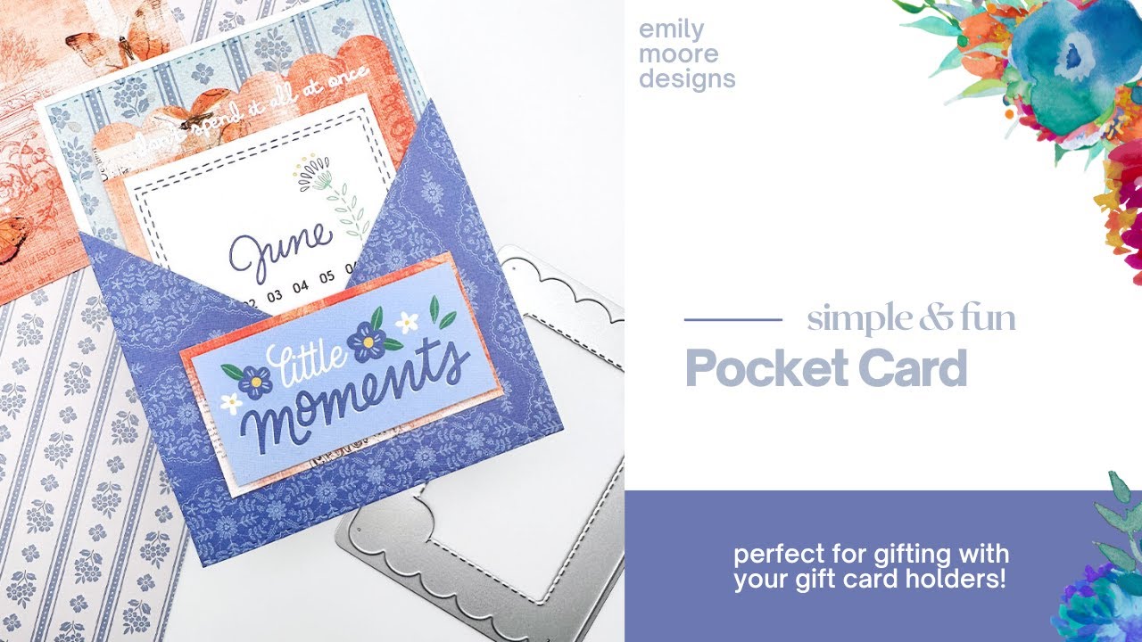 How To Make a Simple Pocket Card - YouTube