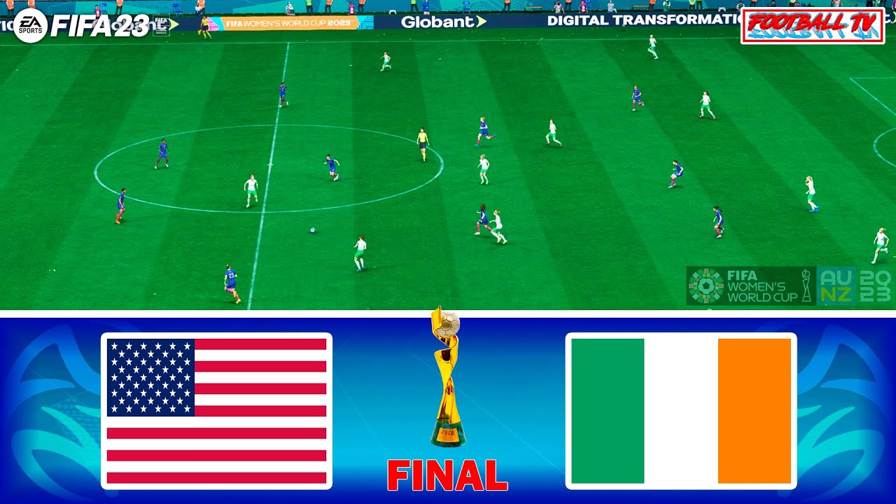 FIFA 23 - USA vs IRELAND - FIFA Women's World Cup 2023 Final | Full ...