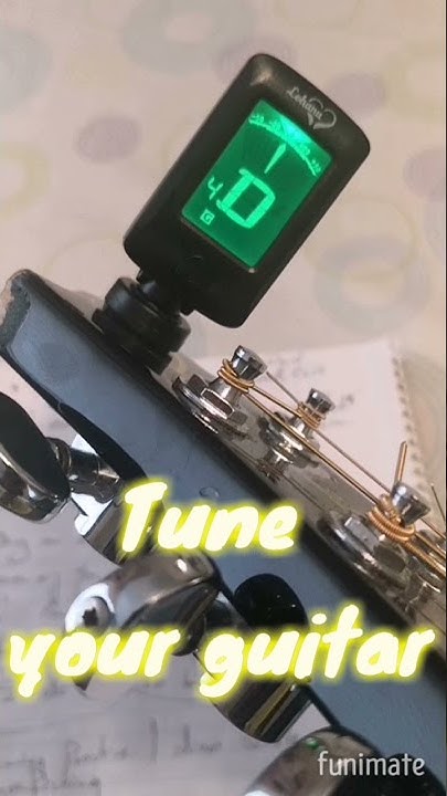 Tuning A Guitar - Standard Tuning For 6 string guitar #shorts - YouTube