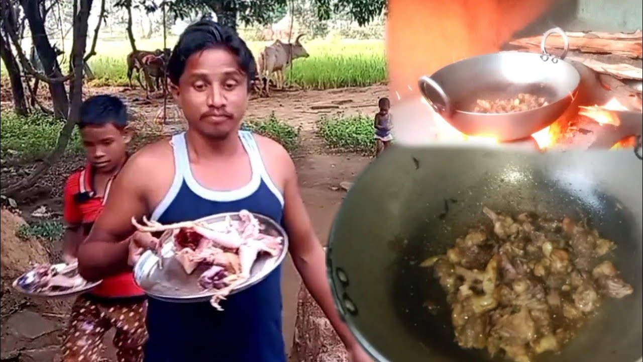 Country Chicken Recipe//Desi Murga Curry//Village style Cooking - YouTube