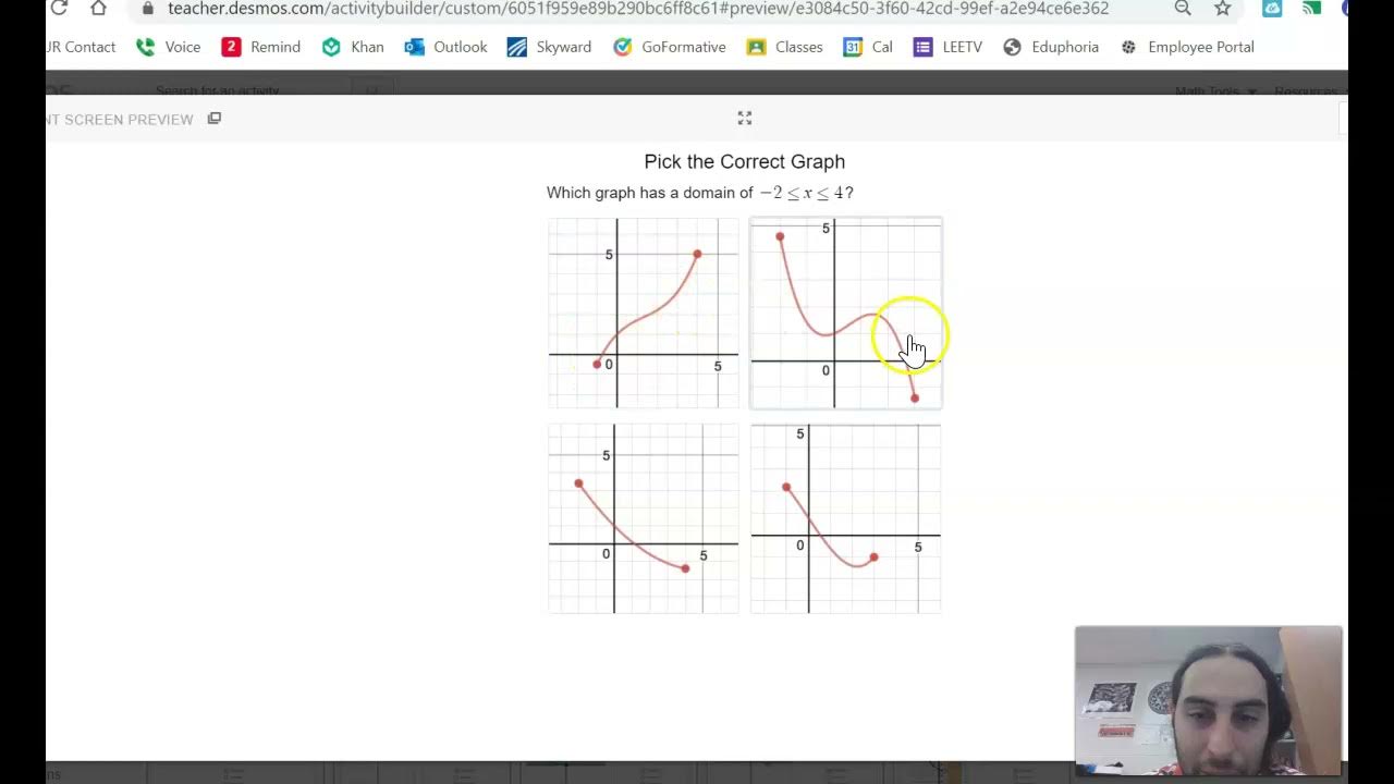 AR HELP Desmos Day 1 Domain & Range - YouTube