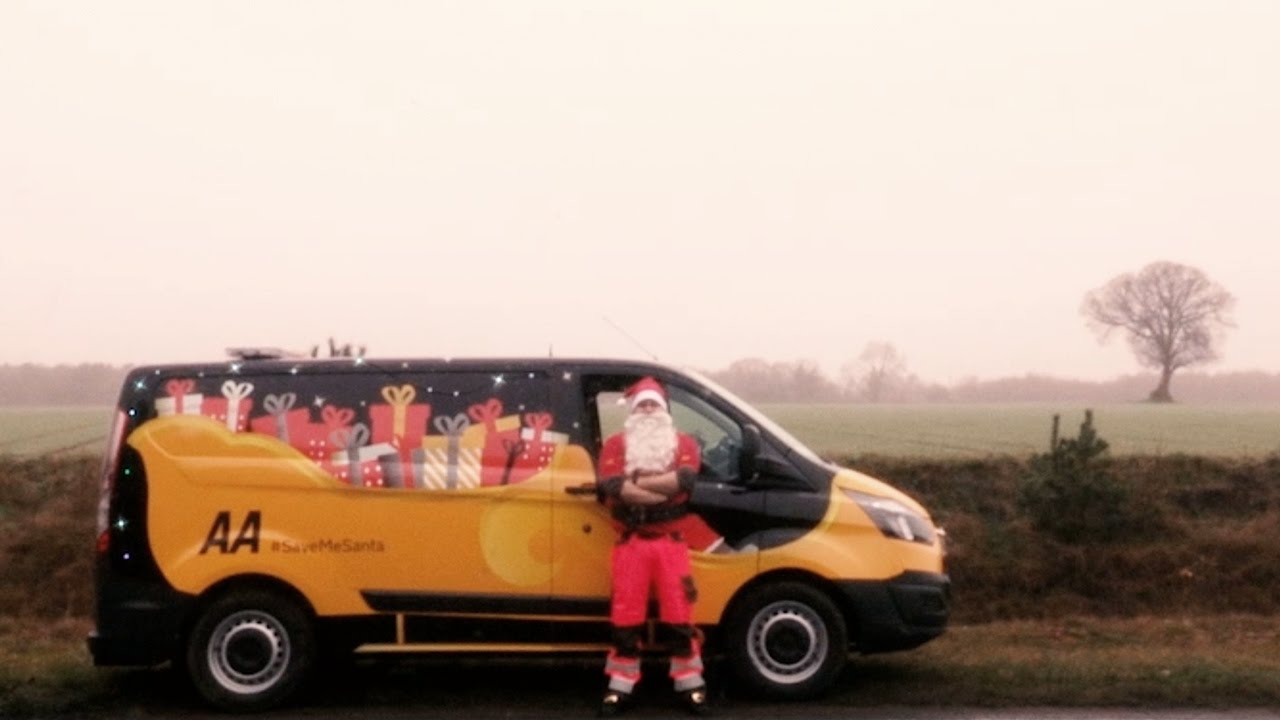 Santa's on patrol with the AA this Christmas. Because anything can ...