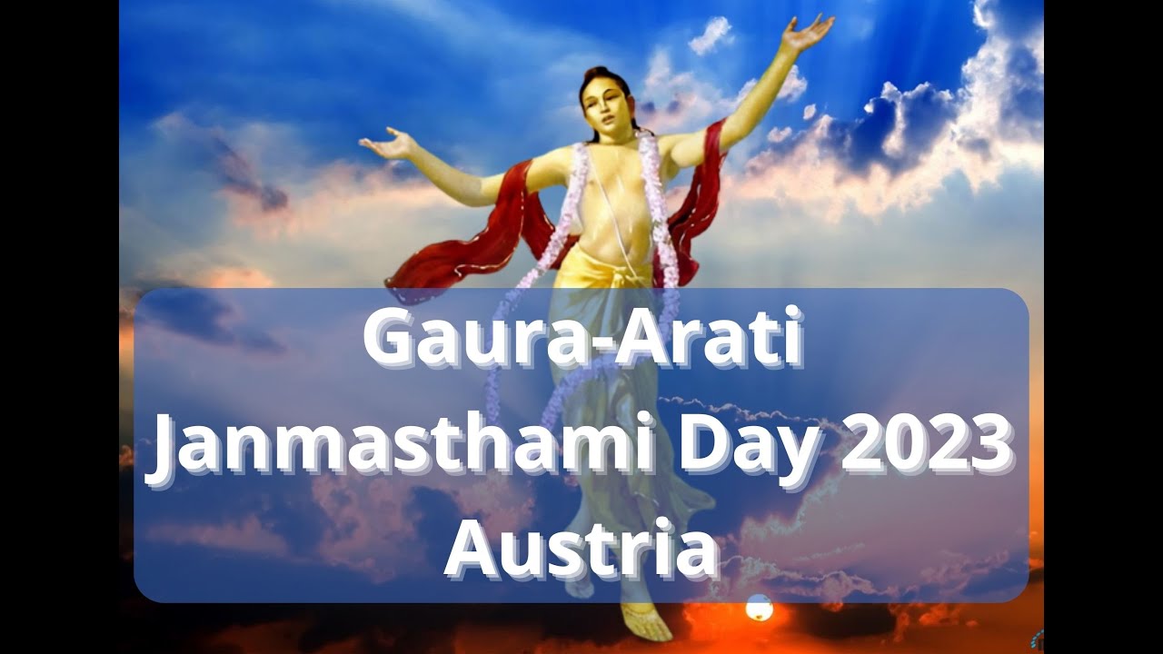 Gaura-Arati sung by Srila Bhakti Nandan Swami Maharaj - YouTube