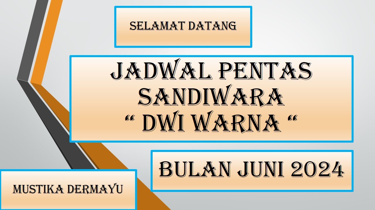 🔴Sandiwara Dwi Warna - Kumpulan Jadwal Pentas Bulan Juni 2024 - LIVE ...