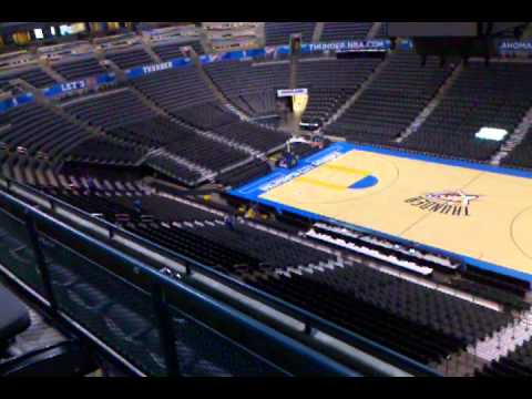 Okc thunder stadium - YouTube