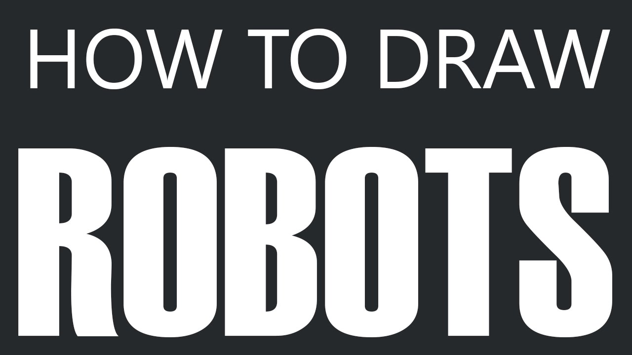 How To Draw A Robot - Humanoid Robot Drawing (Walking & Artificial ...