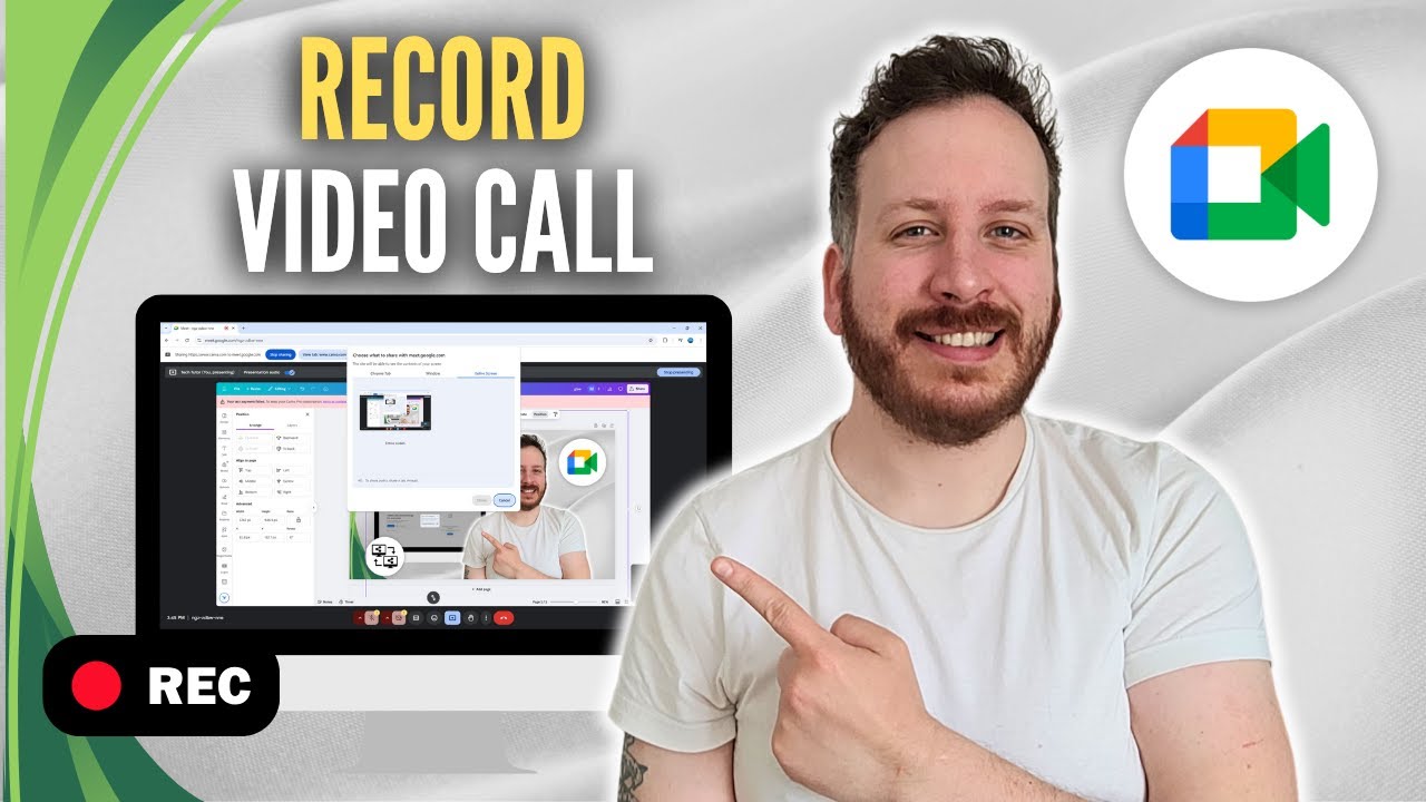 How To Record Google Meet Video Call - YouTube