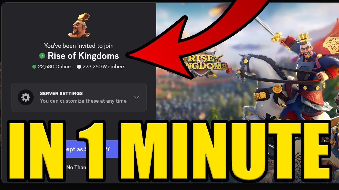HOW to JOIN RISE OF KINGDOMS DISCORD SERVER PC & MOBILE - YouTube