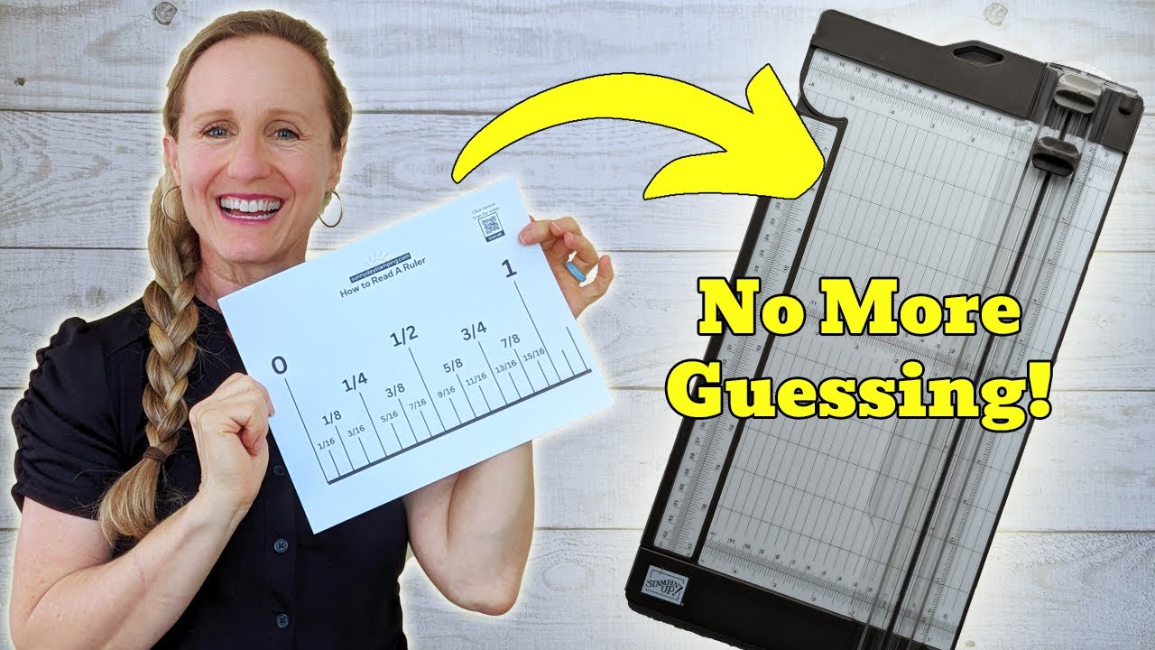 How to Read a Ruler for Card Making and Scrapbooking - YouTube