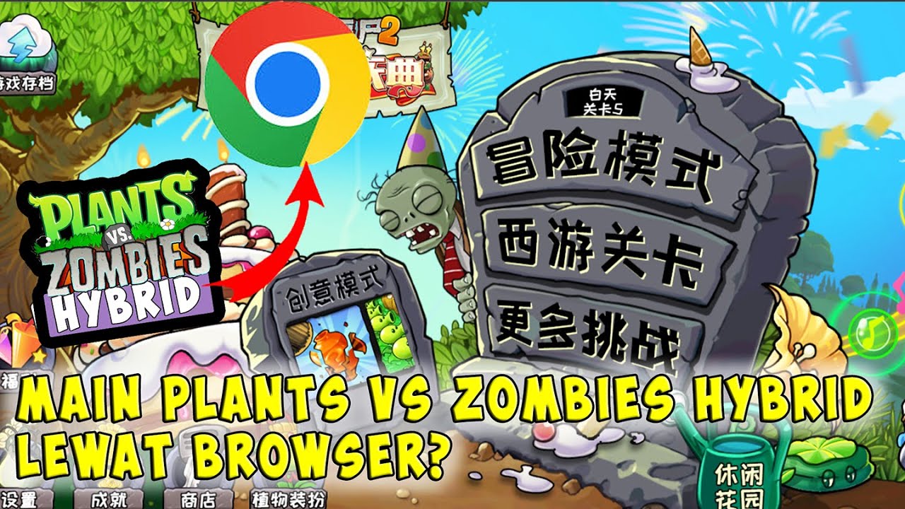 Gokil! Main PVZ Hybrid Versi Lengkap di Browser – Bisa di Android ...