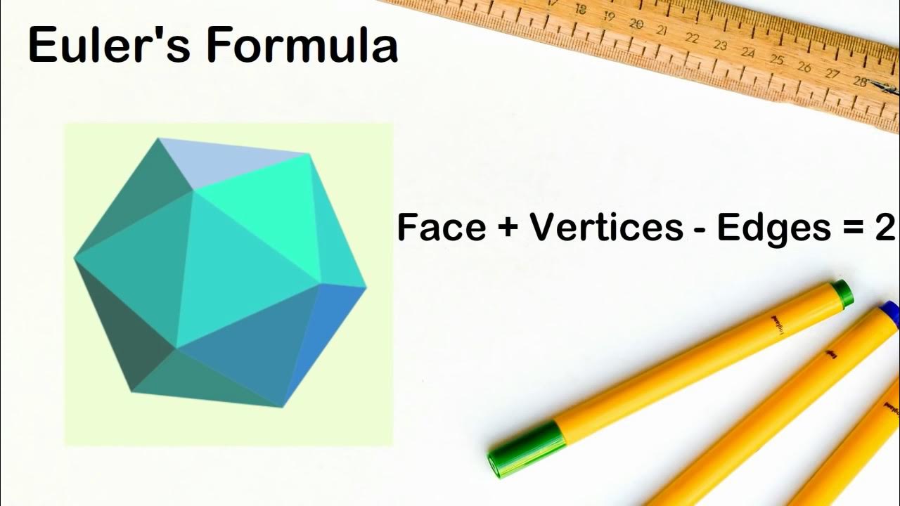 Faces Edges Vertices 3D Shapes Eulers Geometry Formula - YouTube