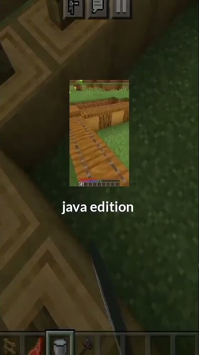 Minecraft pocket edition vs Java edition milk bucket - YouTube