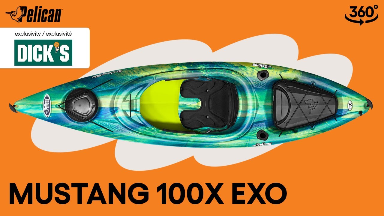 PELICAN | Exclusive MUSTANG 100X EXO Recreational Angling Kayak ...