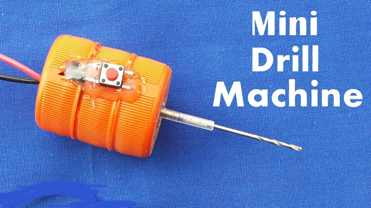 How to Make a Mini PCB Drill Machine Using Bottle Caps - YouTube
