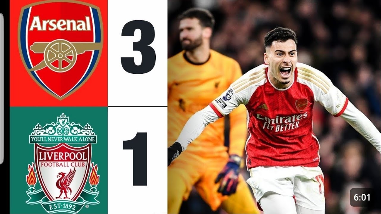 Arsenal (3-1) Liverpool | Back To The Race💪💪 What A Performance - YouTube