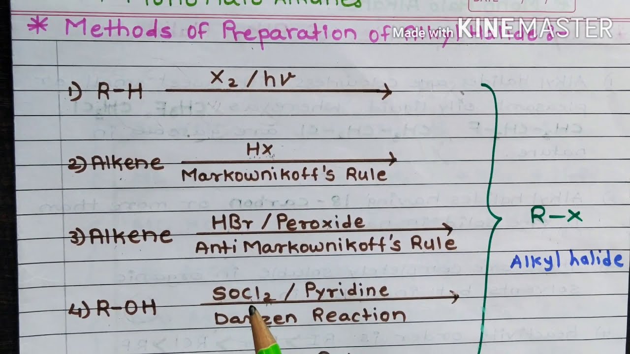 Markownikoff's rule... Preparation methods of haloalkane (part 2 ...