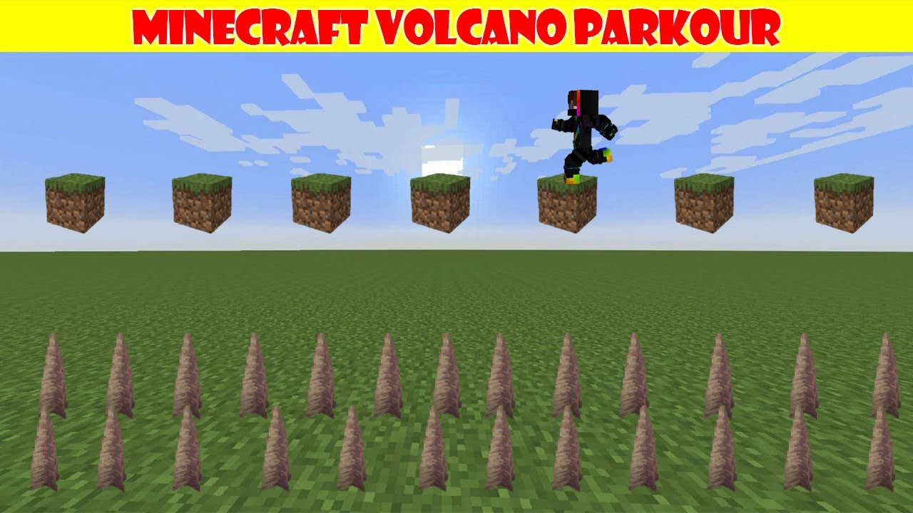 INSANE MINECRAFT PARKOUR | Volcano Parkour | Part 1 - YouTube