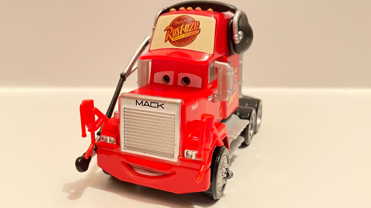 Disney Pixar Cars Pit Crew Member Mack Unboxing and Review 2015 Deluxe ...