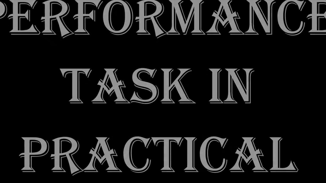 Performance Task in Practical Research 1 - YouTube