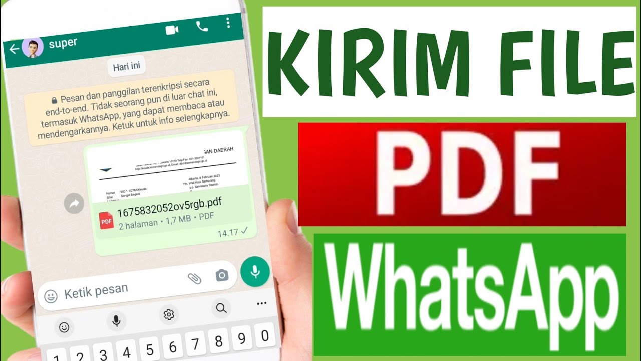 Cara Mengirim File PDF Ke Whatsapp - YouTube