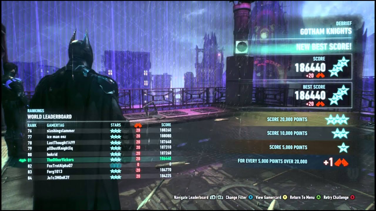 Batman Arkham Knight - World Rank #46 Combo AR - YouTube