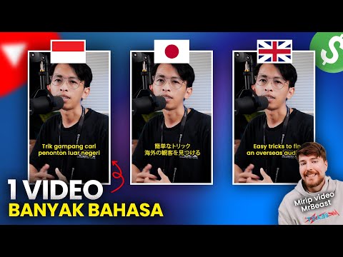 1 Video Bisa Banyak Bahasa (Suara) - Cari Penonton Shorts Luar Negeri Jadi Lebih Gampang