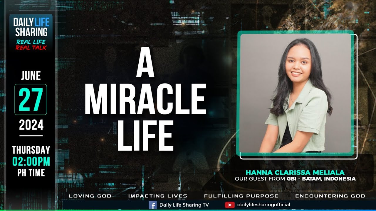 "A MIRACLE LIFE" JUNE 27, 2024 DAILY LIFE SHARING REAL LIFE TALK - YouTube