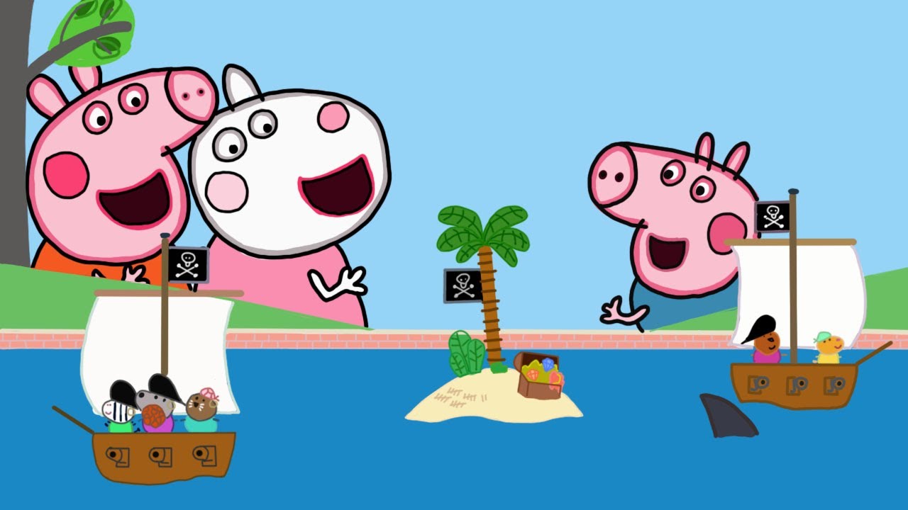 Peppa Pig Becomes a Giant at the Tiny Land - Peppa pig fanmade coloring ...
