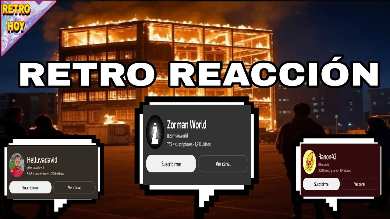 💡🔦 RETRO REACCIÓN #2 🔦💡 ZORMAN WORLD HELLUVADAVID y RANON42 🔥😱🕹️ RETRO ...