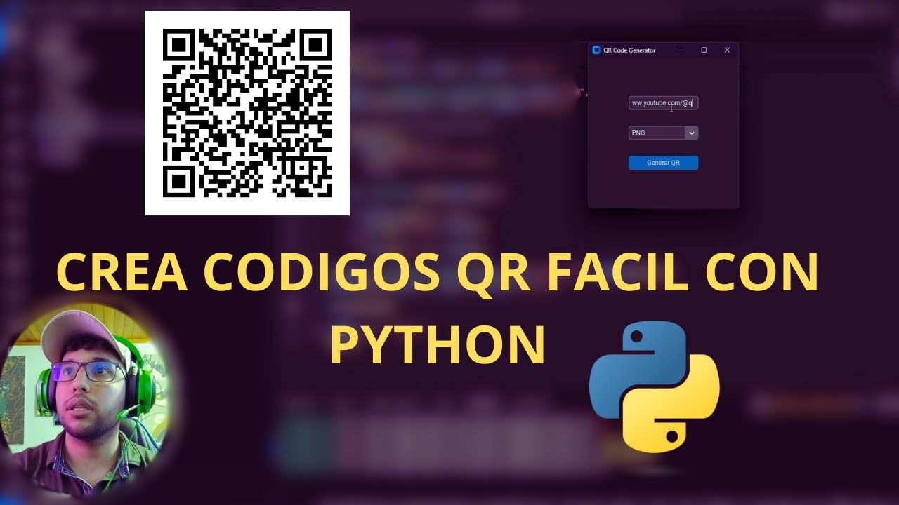 Como CREAR codigos QR en PYTHON - YouTube