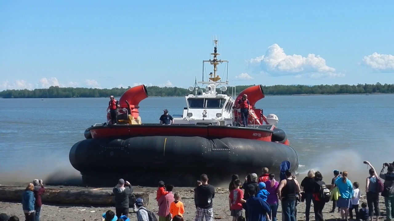 Canadian Coast Guard hovercraft - YouTube