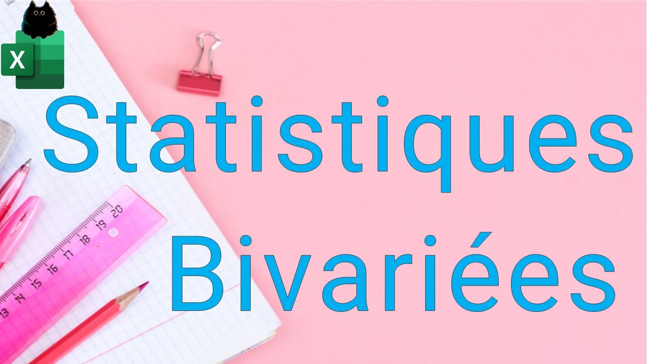 Excel : les statistiques bivariées - YouTube