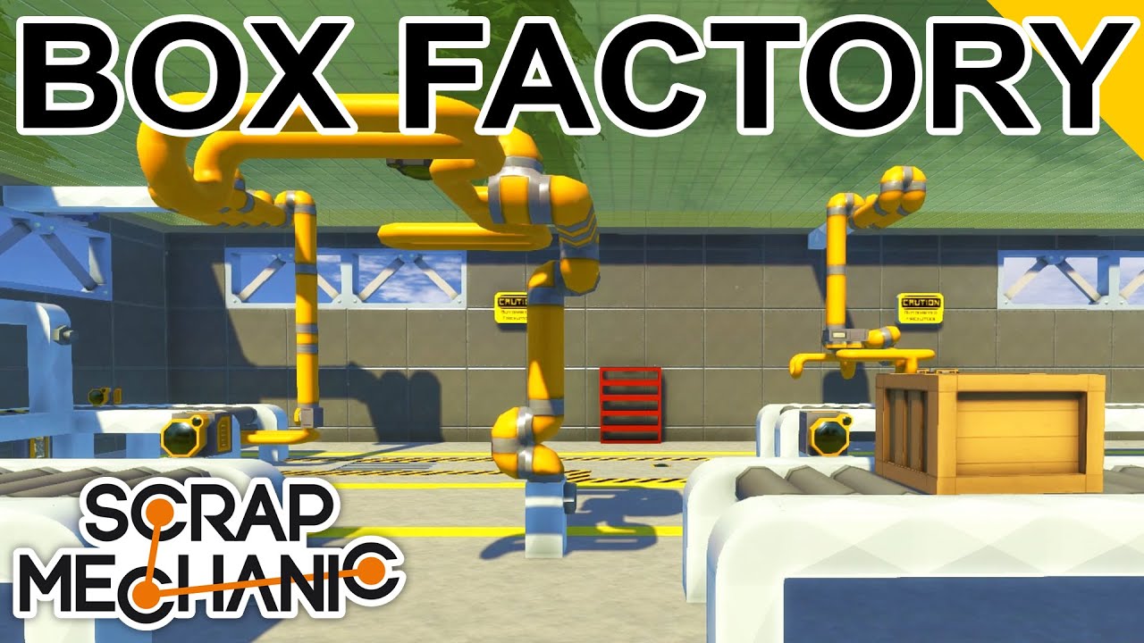 AUTOMATED FACILITY ( Factory with robotic arms ) Scrap Mechanic - YouTube
